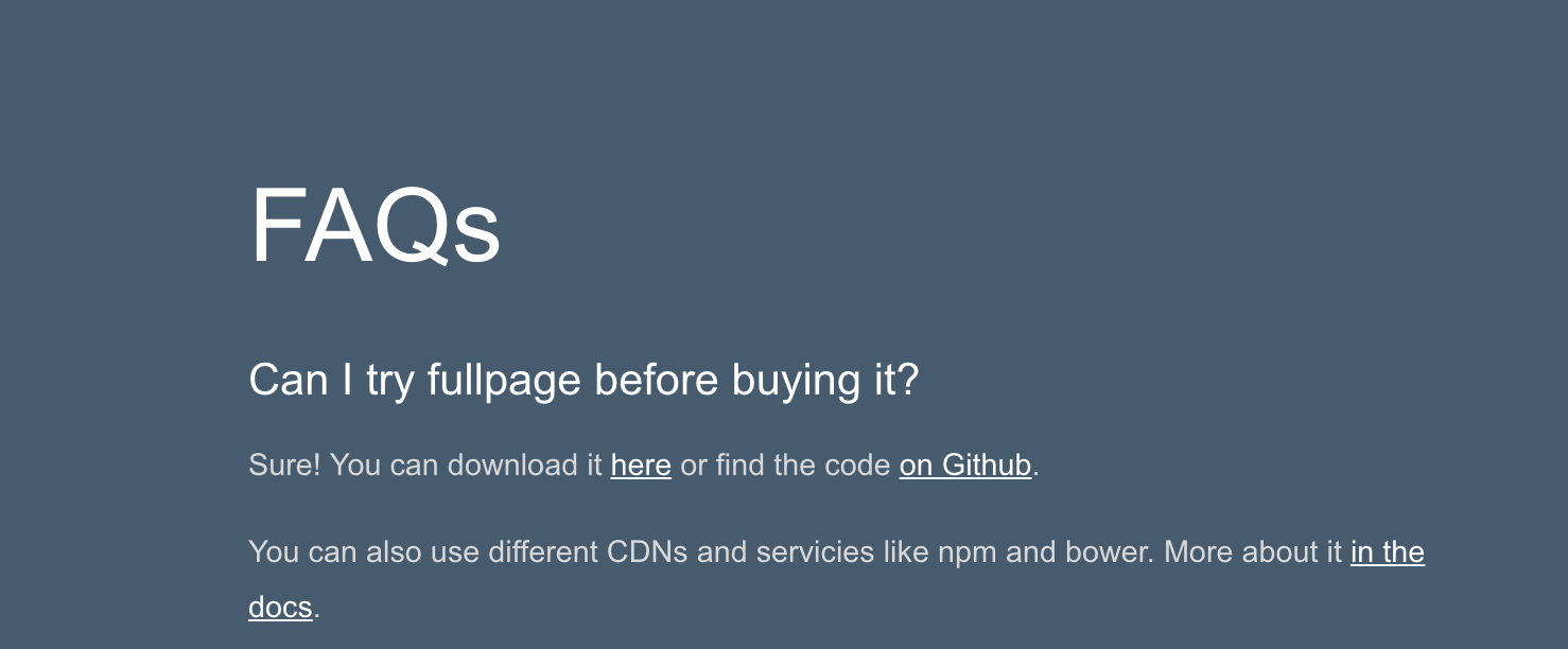 I can't try fullPage before I buy? License Key Required · Issue #3648 · alvarotrigo/fullPage.js ...