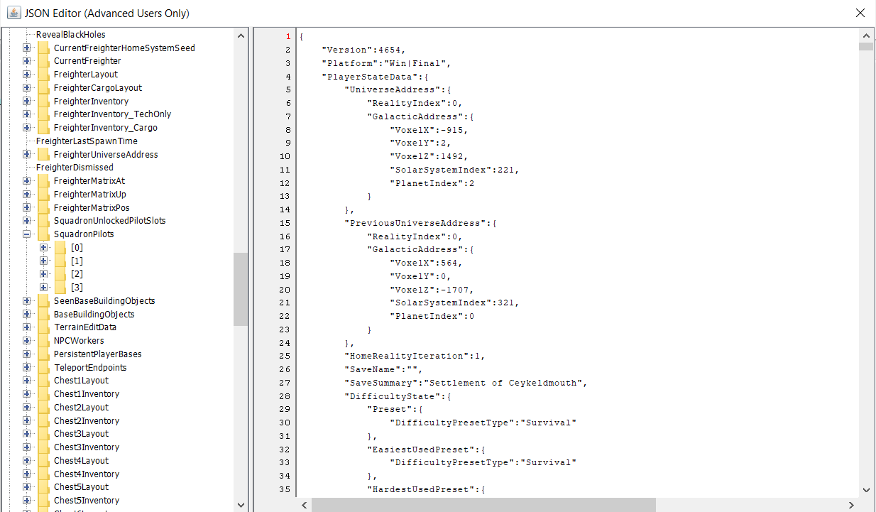 Finding Squadron in JASON · Issue #669 · goatfungus/NMSSaveEditor · GitHub