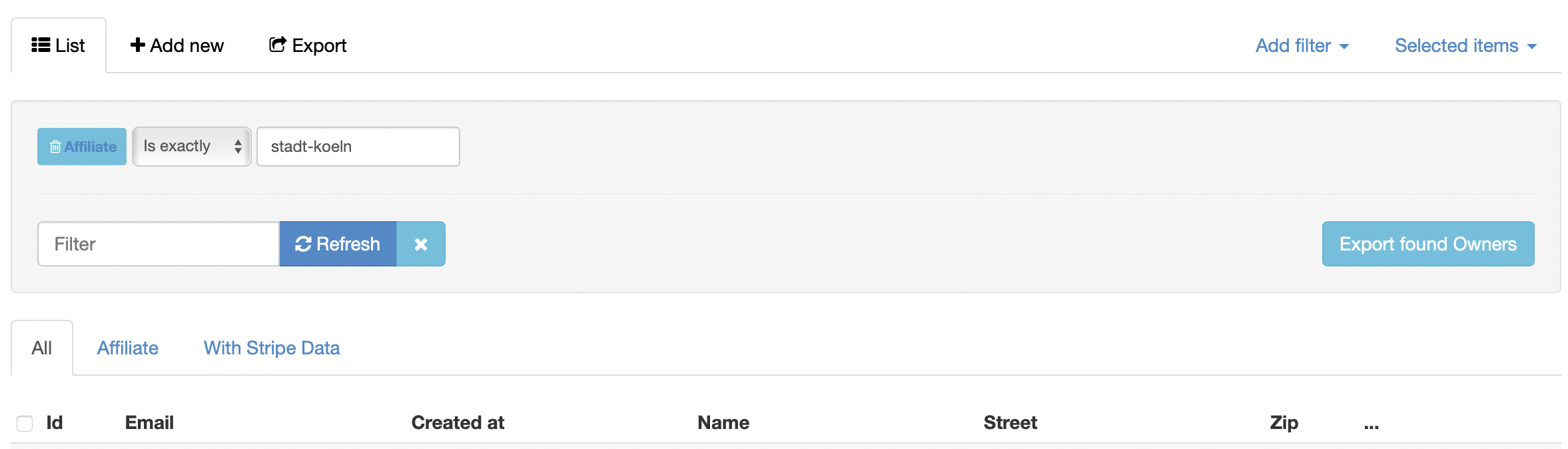 Affiliate Overview on a company basis - Backend · Issue #174 · railslove/recover-backlog · GitHub