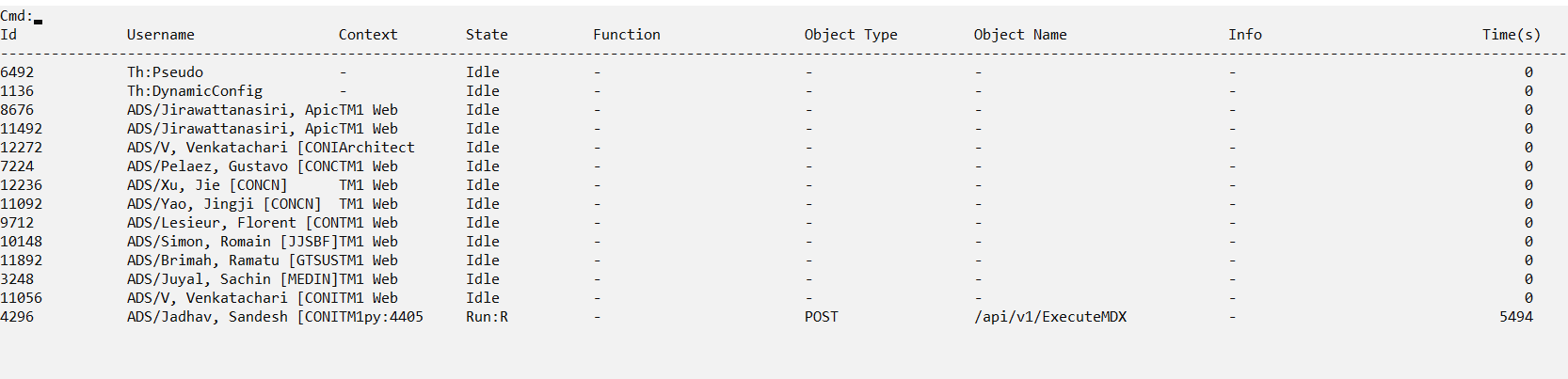 Unable to kill TM1py sessions running in backend using TM1 top? Please suggest if we have any ...