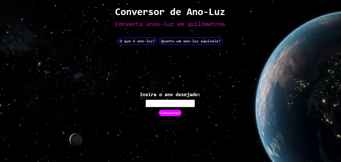 GitHub - lluanagabrieli/conversor-ano-luz: O projeto é um conversor web que permite ao usuário ...