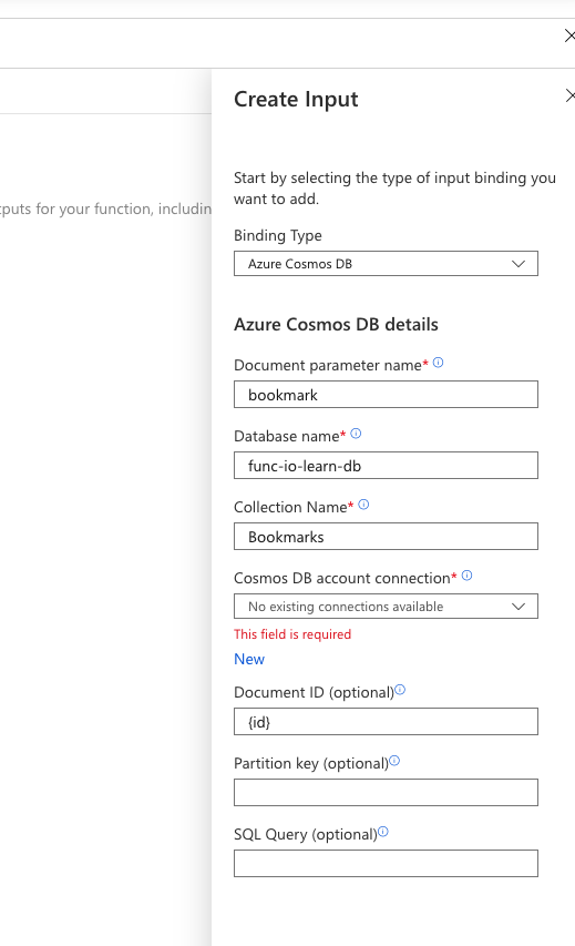 Missing Step In Tutorial Chain Azure Functions Data Using Bindings · Issue 1599 · Azureazure