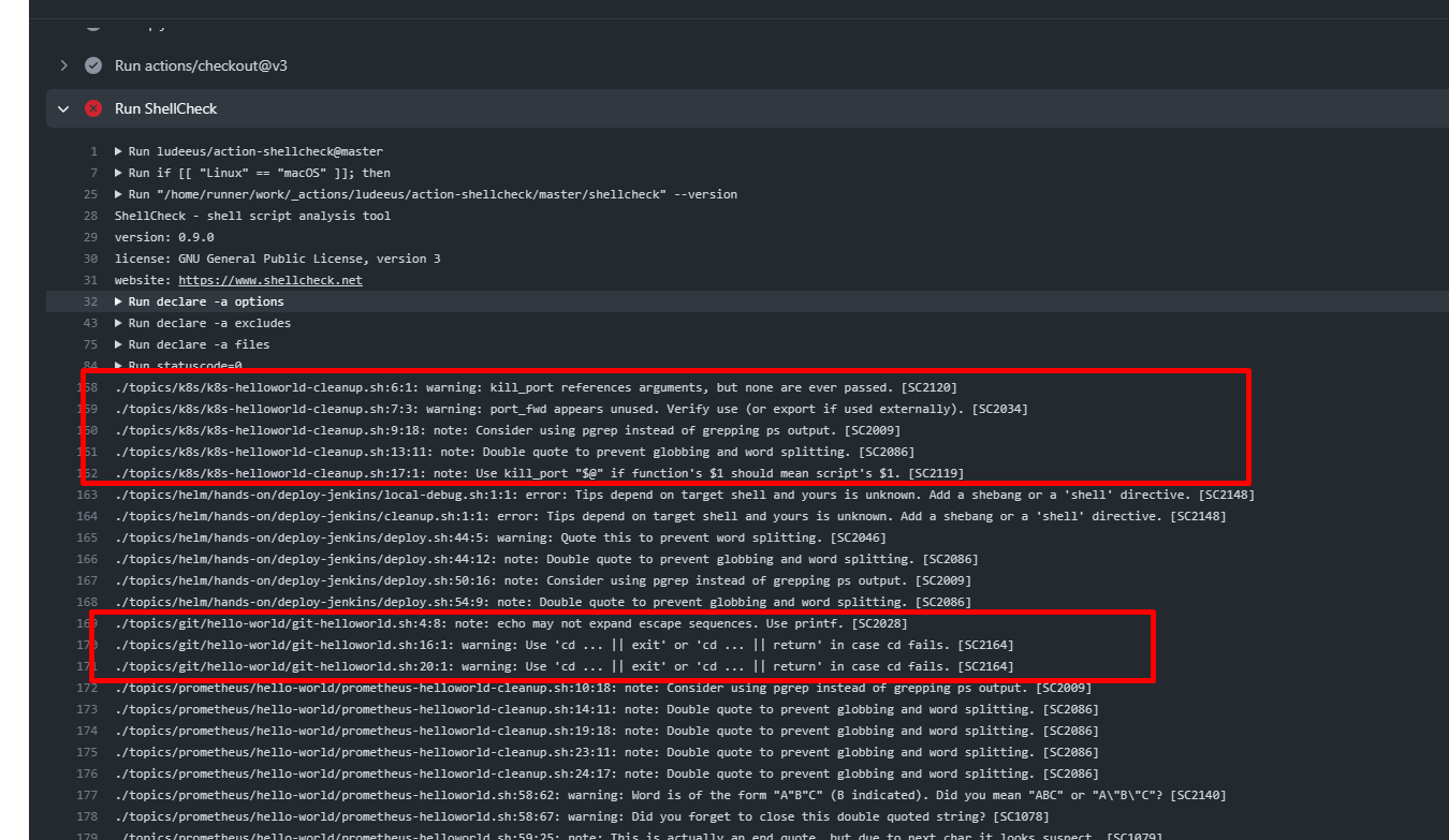 [ci] Add Shell Check Workflow For Shell Folder · Issue 32 · Tungbq Devops Basic · Github