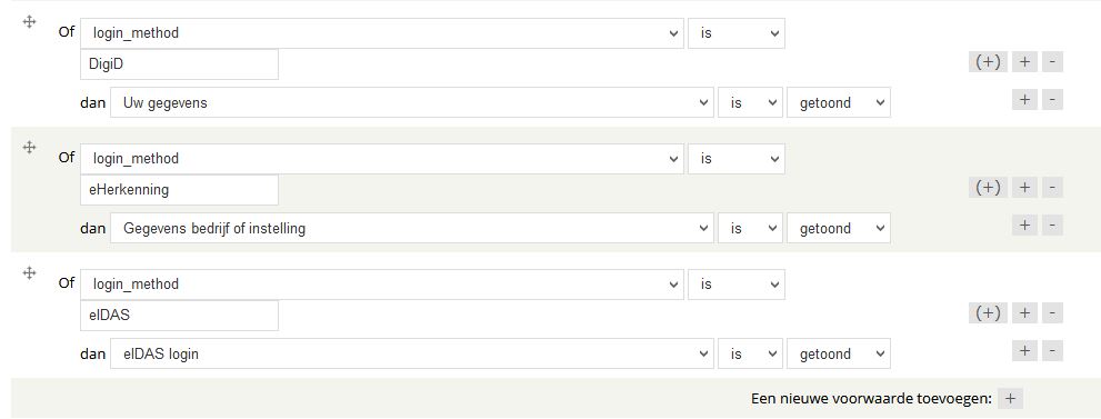 Option to show form definition based on authentication method (logic) · Issue #833 · open ...