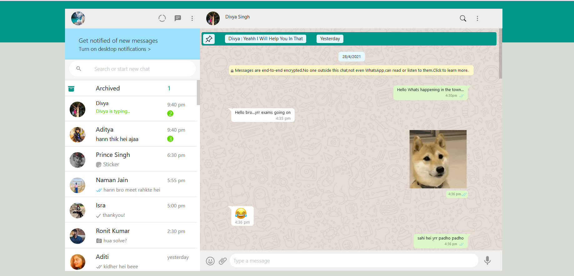 GitHub - williansoft/vasugoel89-WhatsApp-Clone-html: WhatsApp Web UI clone made with HTML,CSS ...