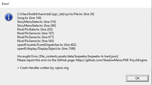Crash on missing Chart · Issue #10753 · ShadowMario/FNF-PsychEngine · GitHub