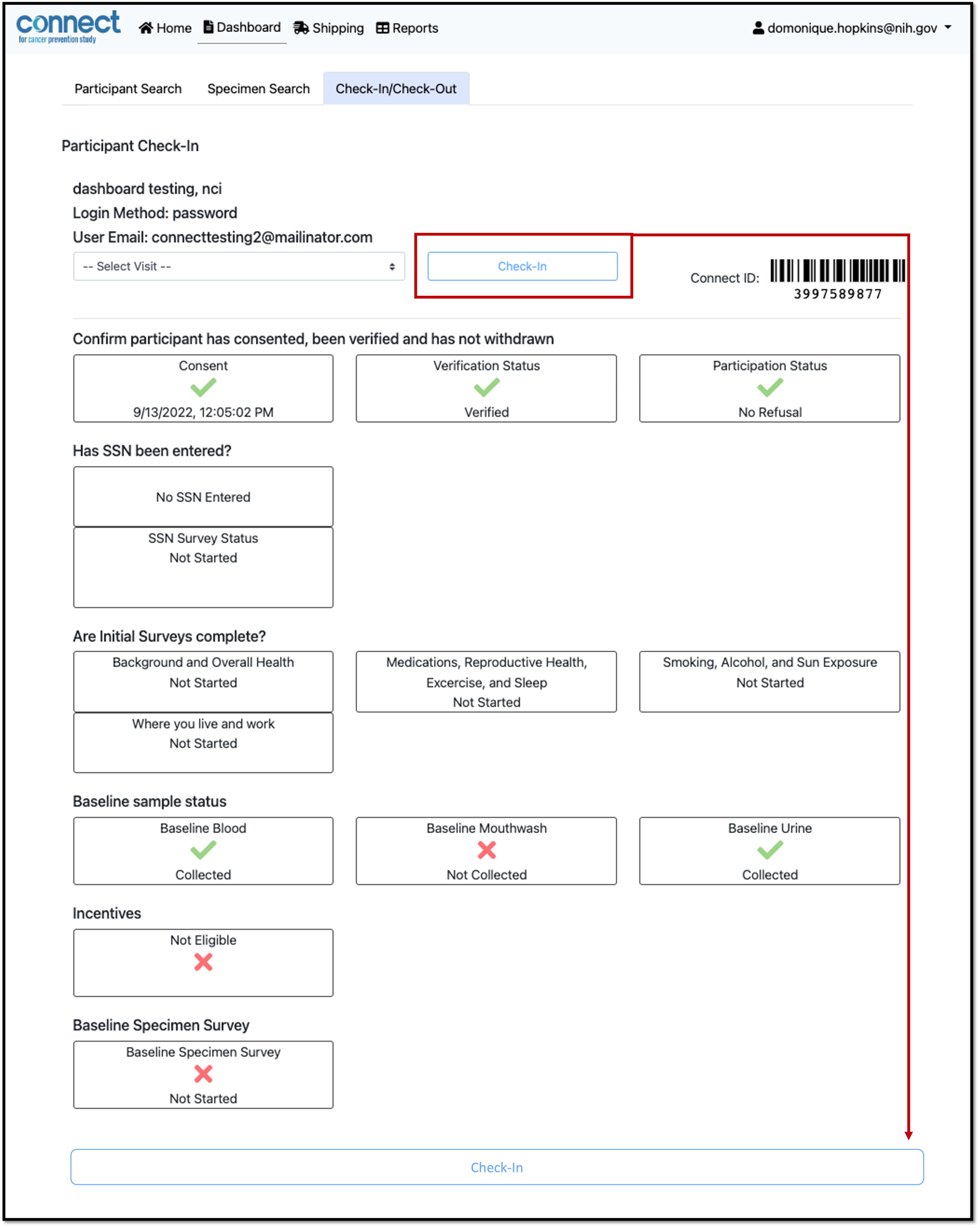 Check-In Page Change(s) to Prevent Duplicate Collections · Issue #606 · episphere/connect · GitHub