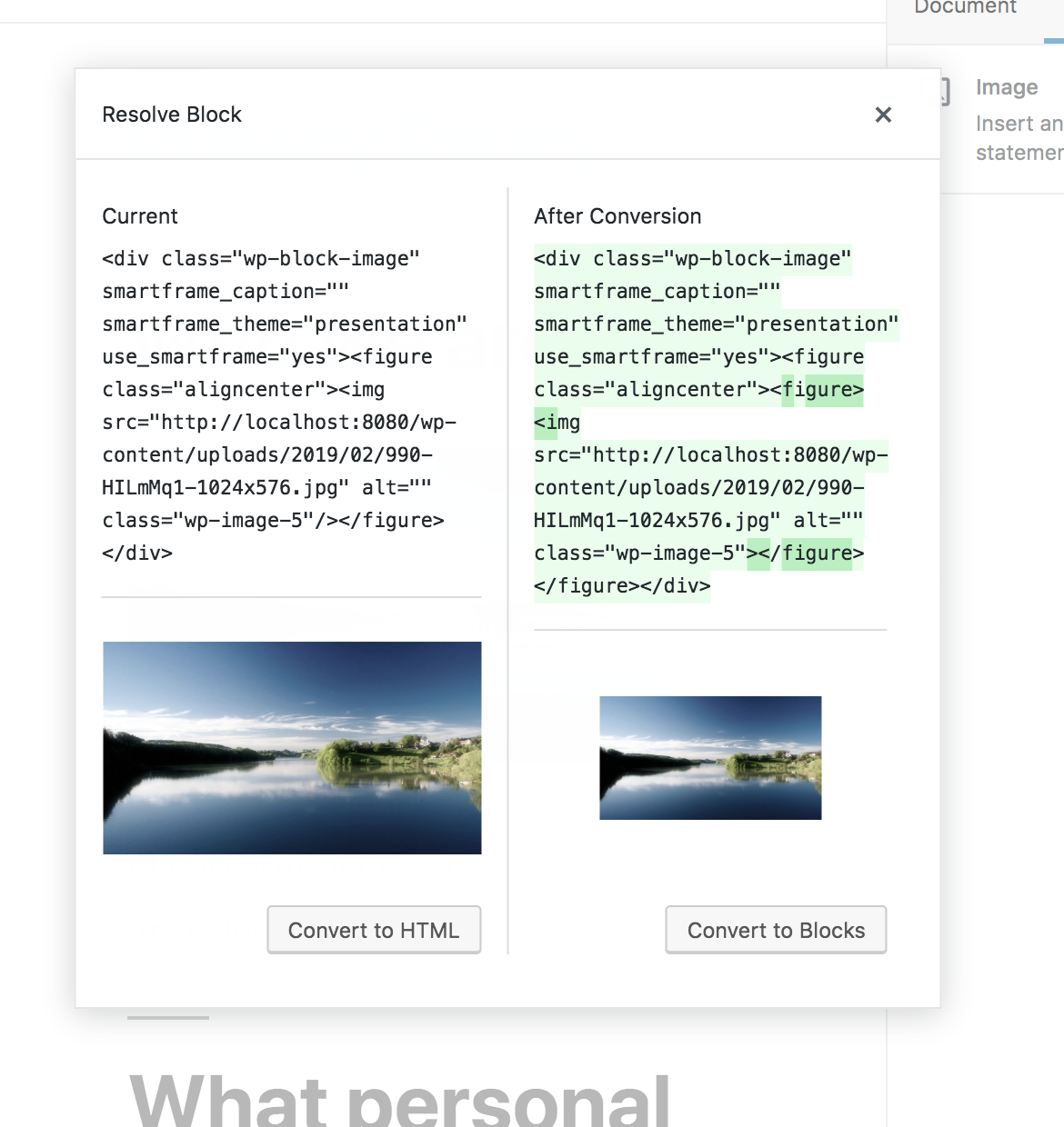 Extending Core Block Coreimage Block Validation Fails · Issue 13999 · Wordpressgutenberg · Github