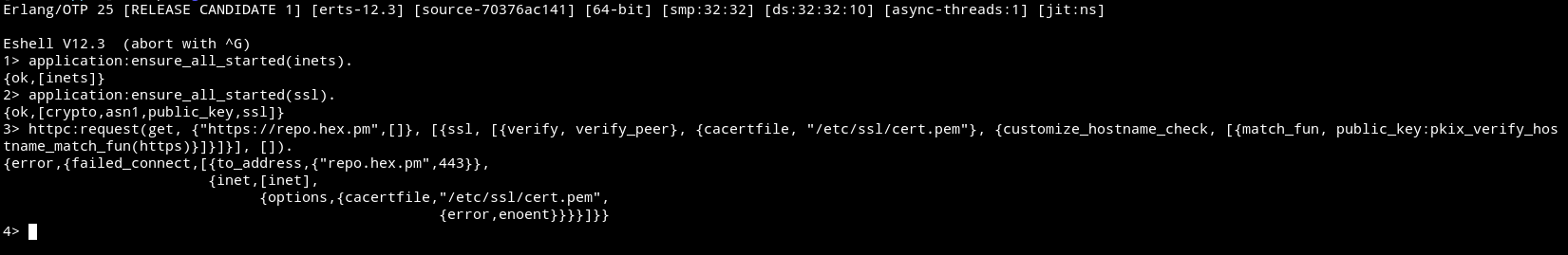 Segmentation fault using OTP25 · Issue #2693 · erlang/rebar3 · GitHub
