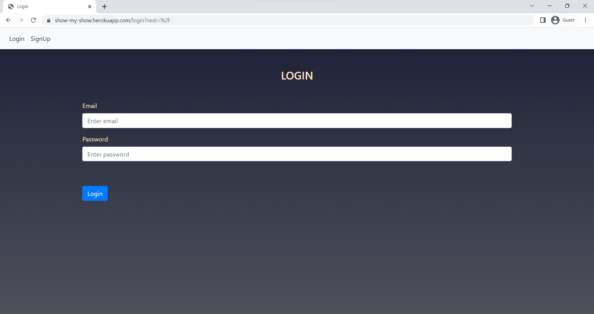 GitHub - Shri-s123/show-my-show: This is an TV show recommendation web app personalized based on ...