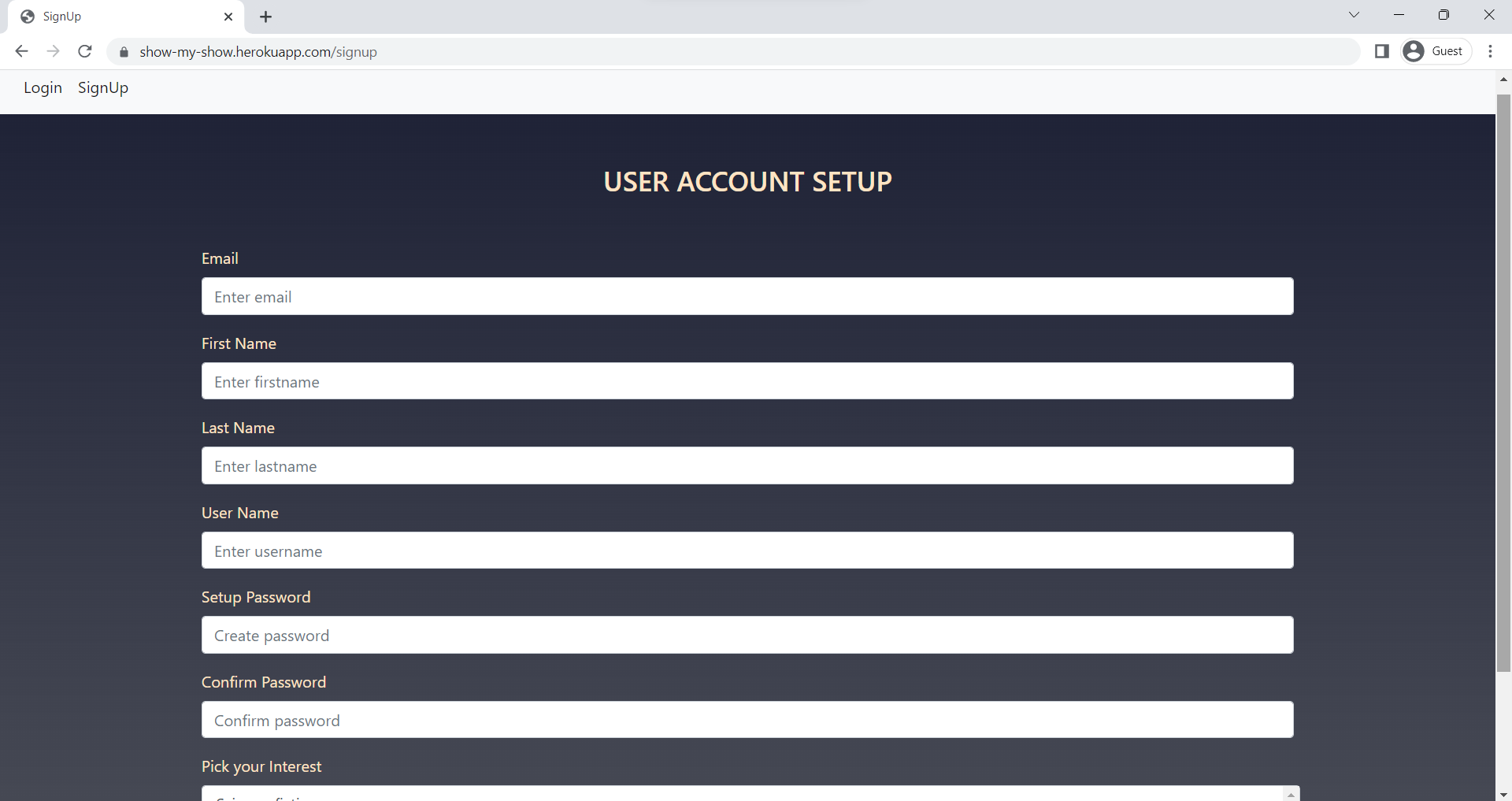 GitHub - Shri-s123/show-my-show: This is an TV show recommendation web app personalized based on ...