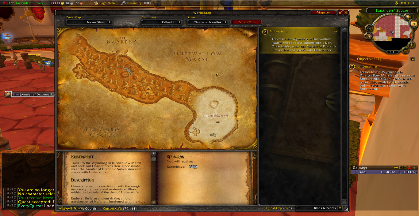Quest Emberstrife incorrect POI · Issue #9085 · azerothcore/azerothcore ...