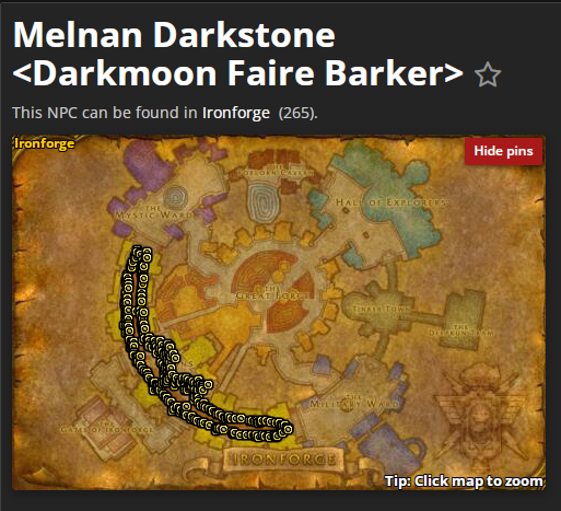[Darkmoon Faire] Melnan Darkstone doesn't spawn while event in progress · Issue #9590 ...