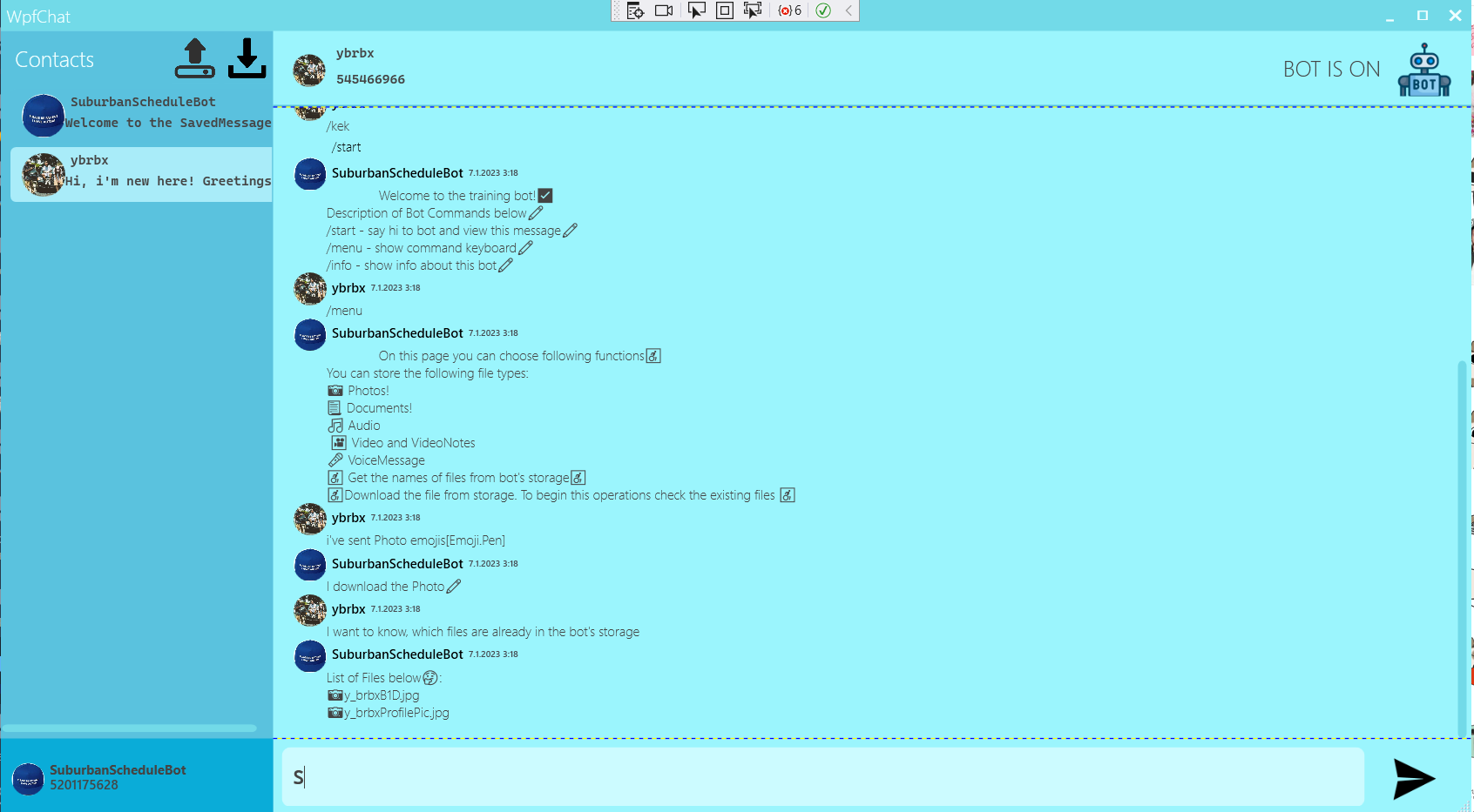 GitHub - N1kich/WpfChatUi: WphChatUi For TelegramBot