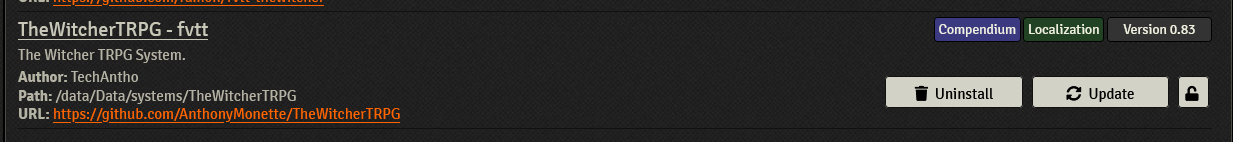Can't expand any items in actor sheet as GM · Issue #244 · AnthonyMonette/TheWitcherTRPG · GitHub