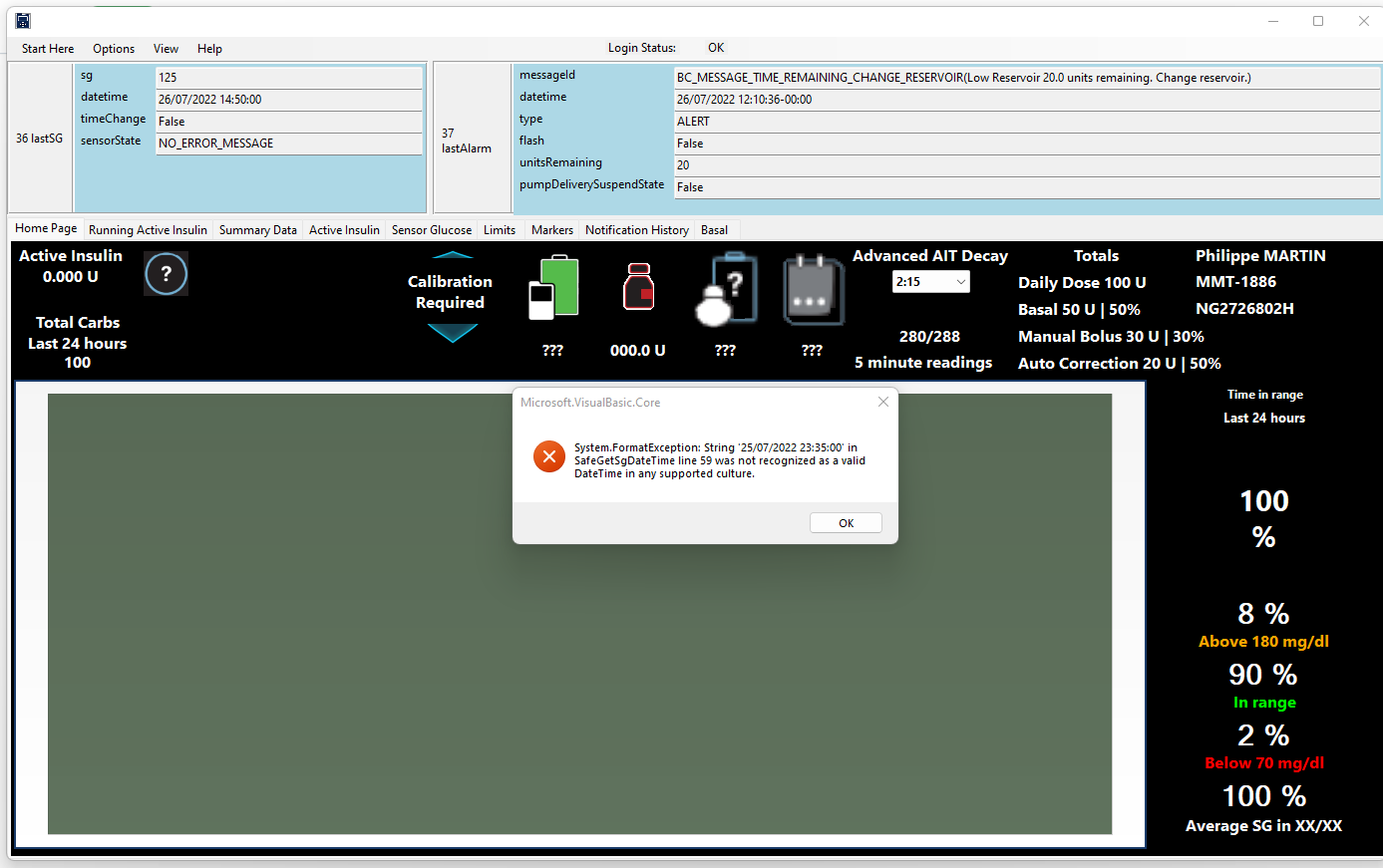 Visual Basic error with europan date format · Issue #5 · paul1956/CareLink · GitHub