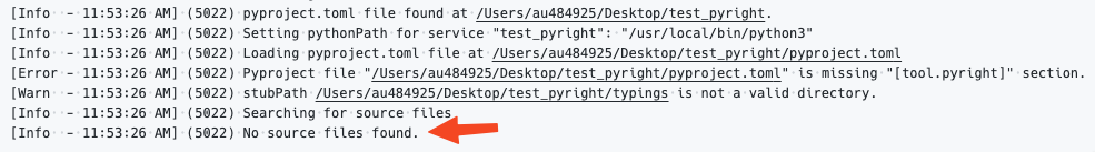 Python Language Server Fails To Find Source Files If No `[tool Pyright]` Section In `pyproject