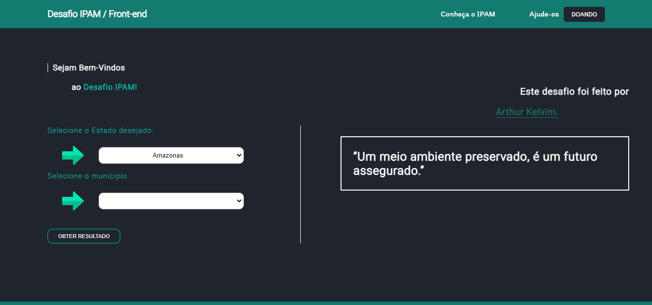 GitHub - artkelv/desafio-ipam: Desafio Front-end promovido pelo Grupo IPAM.