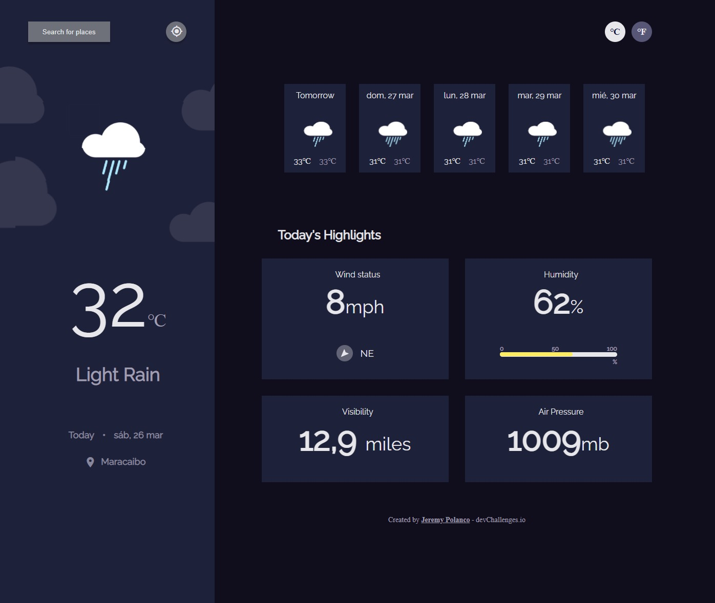 GitHub - Jeremy-Polanco/wheater-app: Devchallenge weather app
