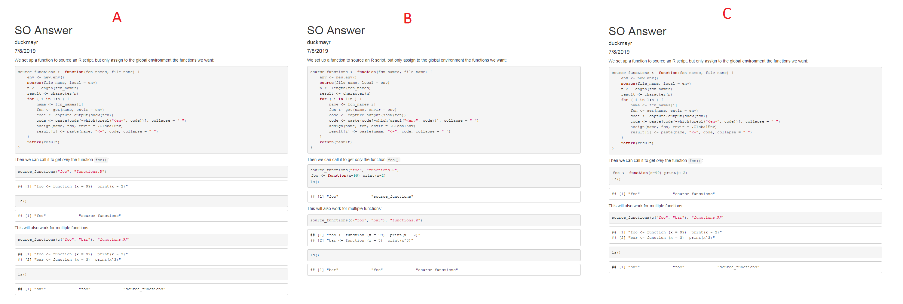 R Markdown Include A Function From External Source R In Rmarkdown Stack Overflow