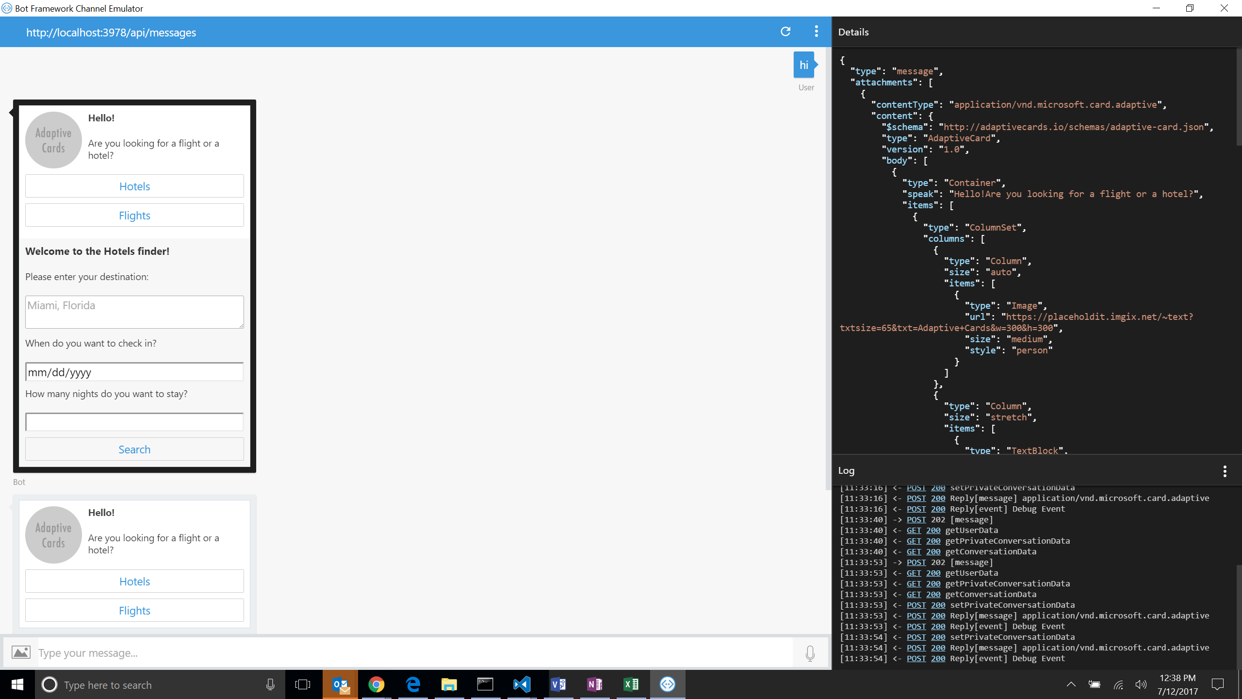 Adaptive Card Not Working On Emulator · Issue 244 · Microsoft Botframework Emulator · Github