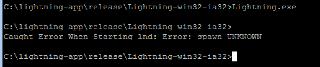 Seeing Error: spawn UNKNOWN (after Screen 2) · Issue #337 · LN-Zap/zap-desktop · GitHub