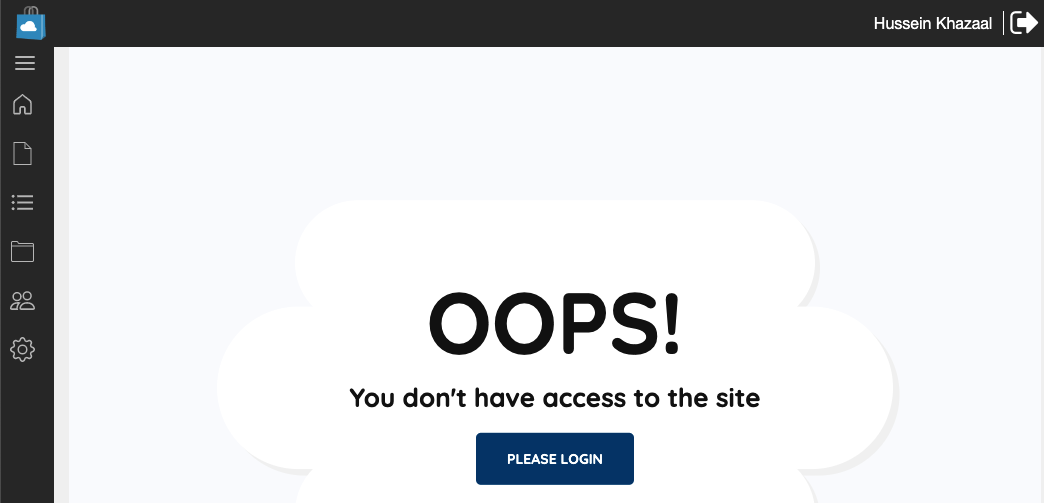 OOPS! You don't have access to the site (when trying to login to admin ...