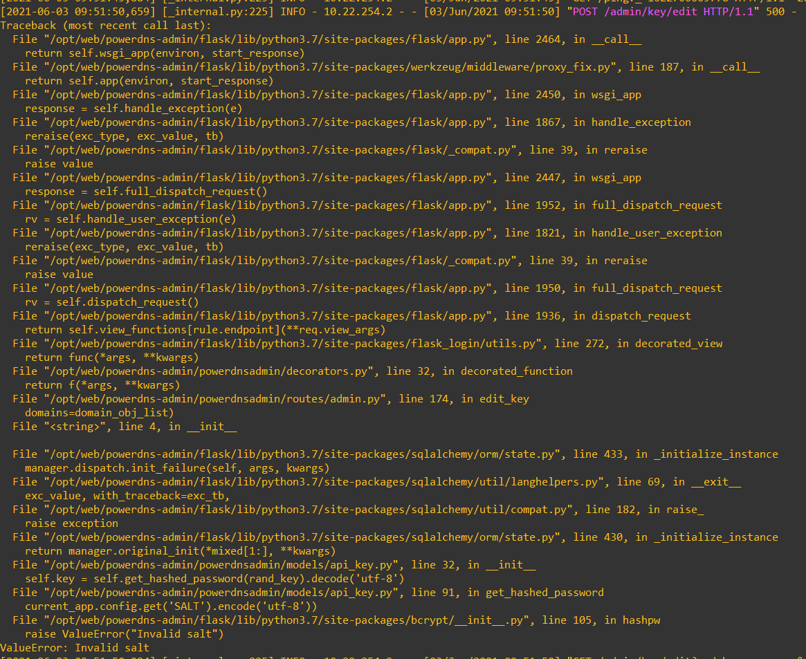 BUG | Admin create api key · Issue #938 · PowerDNS-Admin/PowerDNS-Admin · GitHub