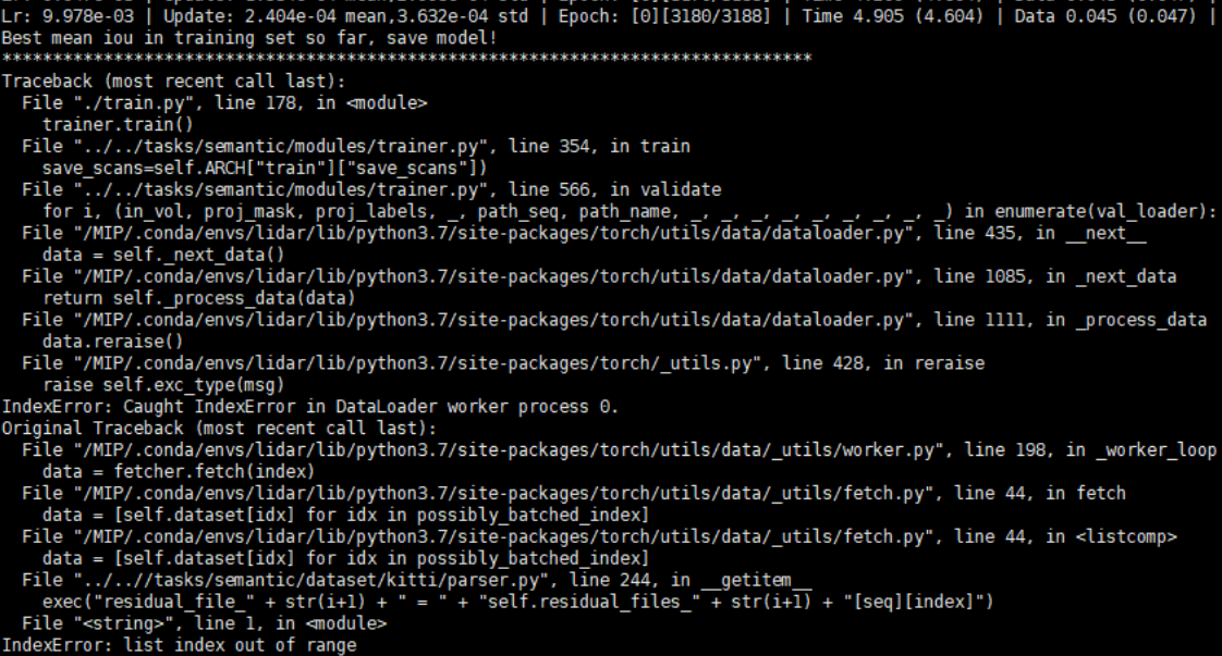 在保存训练模型时遇到问题 (Problem while saving training model) · Issue #74 · PRBonn/LiDAR-MOS · GitHub