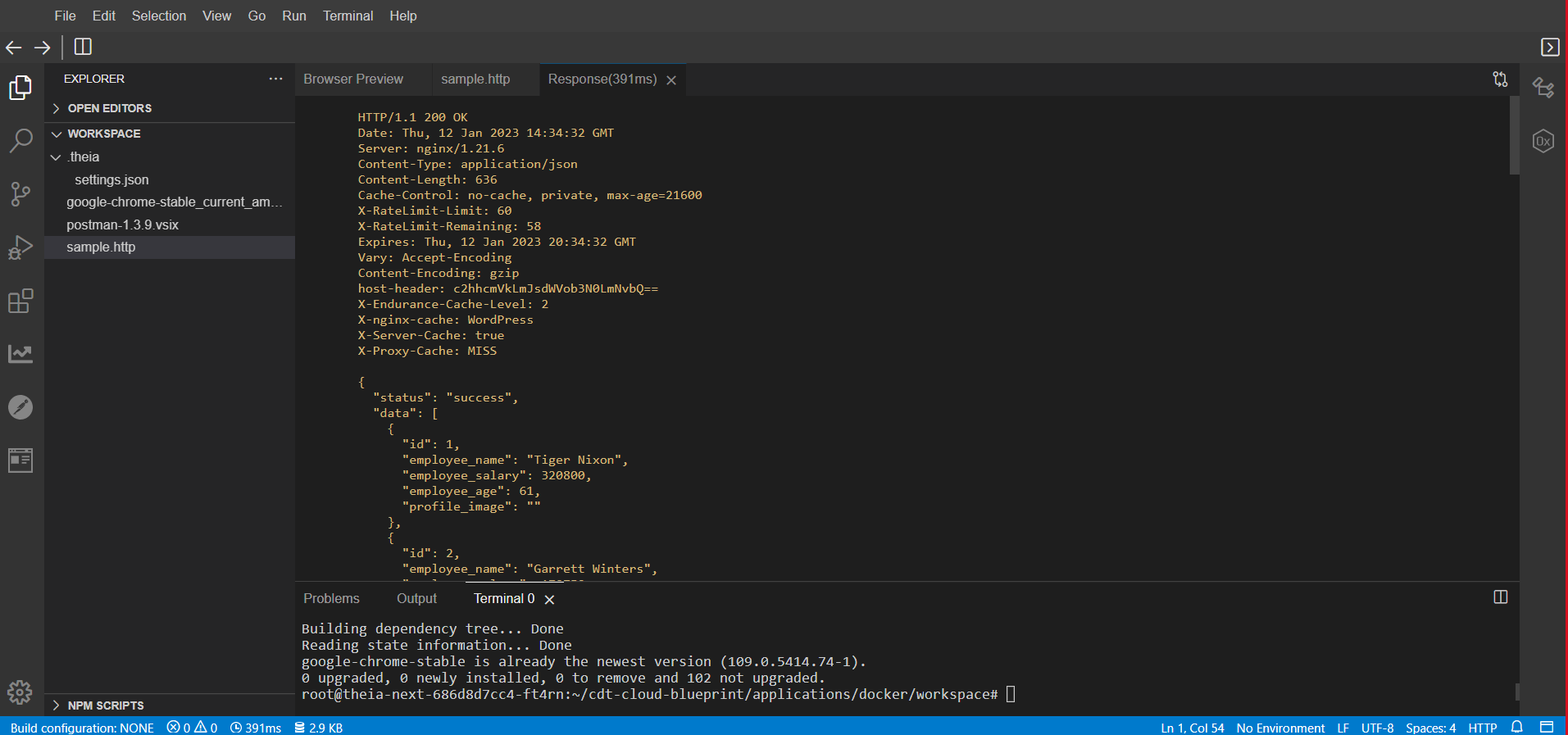 When we try to install any extensions which supports browser in Theia IDE web is not working ...