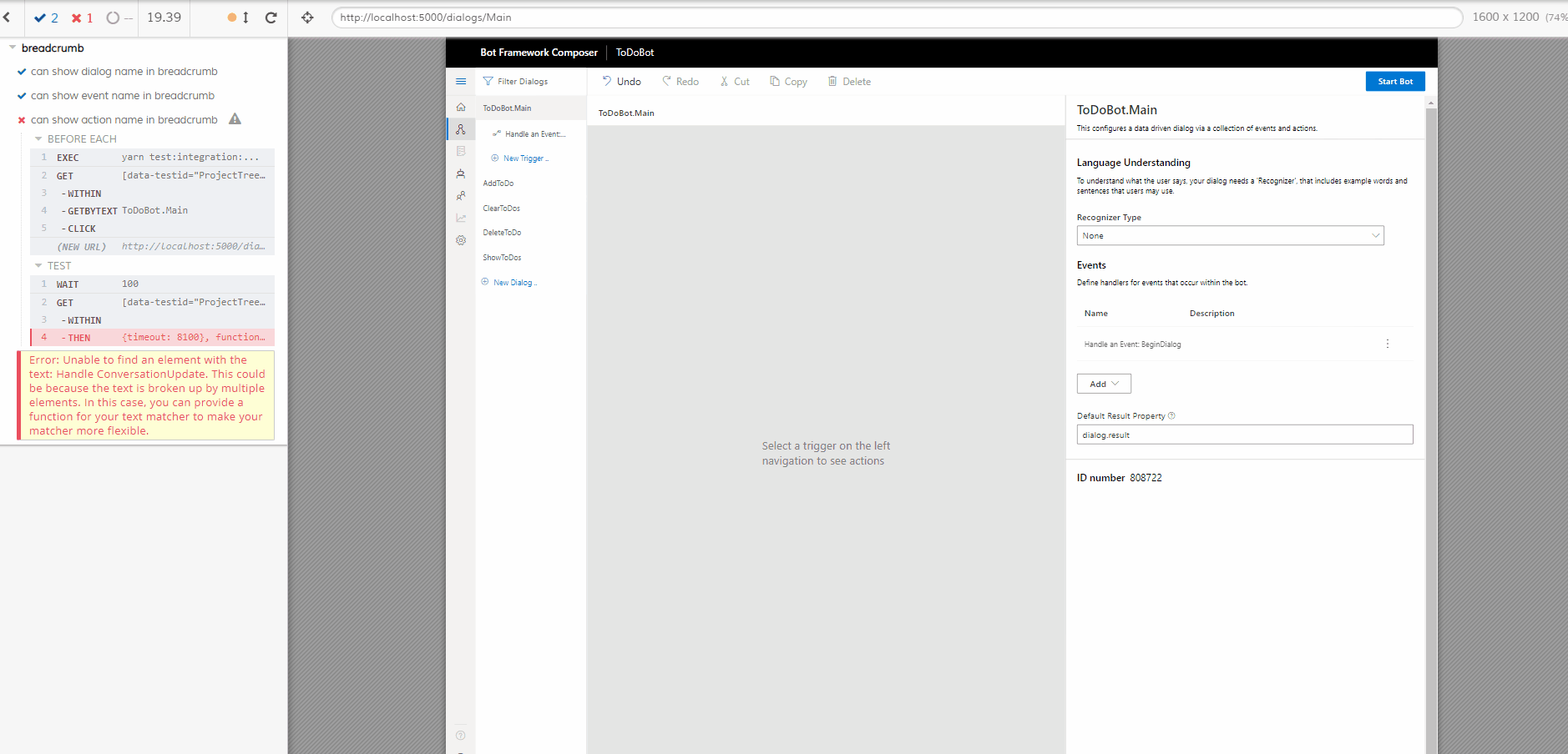 Triggers move to another dialog when switching dialog quickly · Issue #1043 · microsoft ...