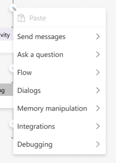 Align Copy/Paste context menu to design · Issue #1241 · microsoft/BotFramework-Composer · GitHub