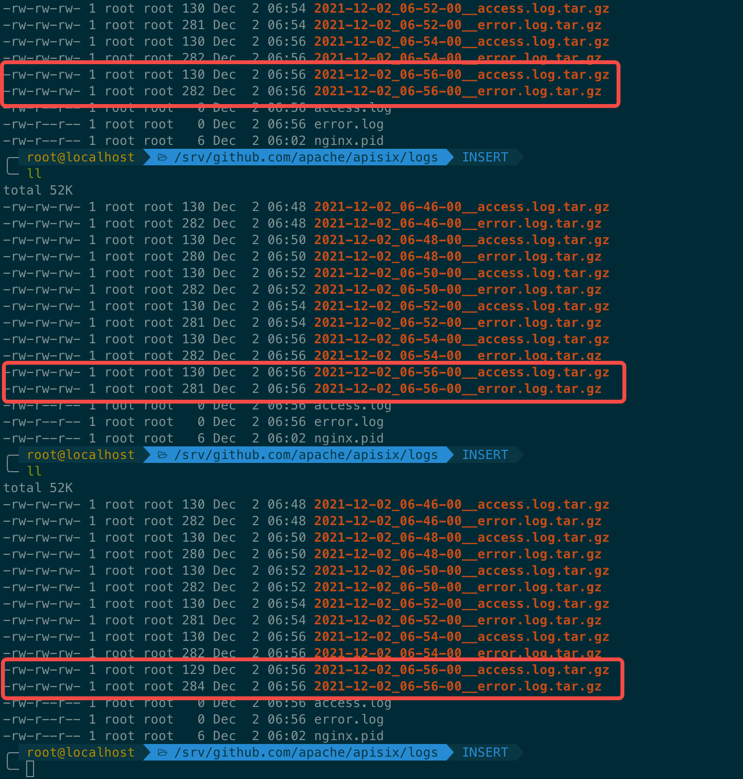 request help: unable to collect logs when log-rotate plugin is enabled · Issue #5658 · apache ...