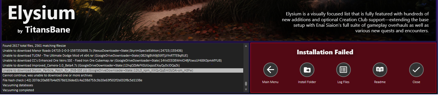 Installation Failing? · Issue #103 · TitansBane/Elysium · GitHub
