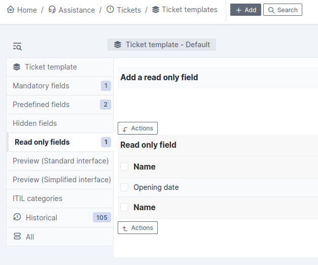 feat(ITIL Template): read-only fields by Rom1-B · Pull Request #14112 · glpi-project/glpi · GitHub