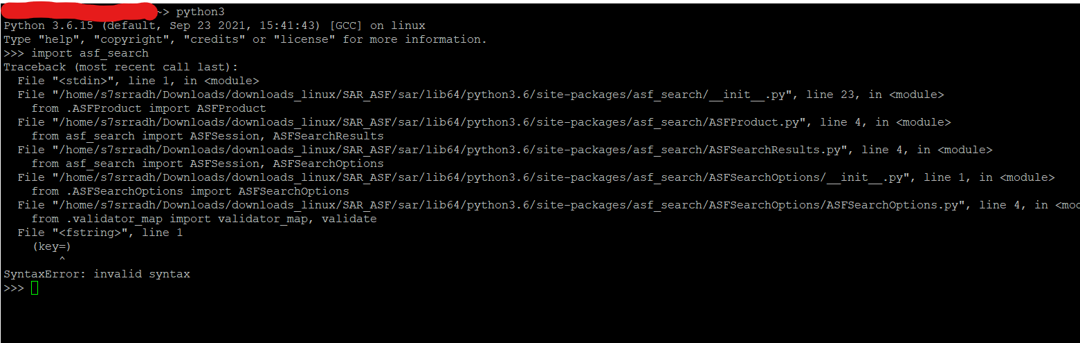 [Bug] Importing Error · Issue #210 · asfadmin/Discovery-asf_search · GitHub