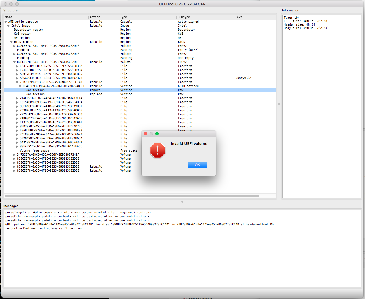 Unable to save modified 1603 ASUS Prime X299 Deluxe firmware · Issue #162 · LongSoft/UEFITool ...