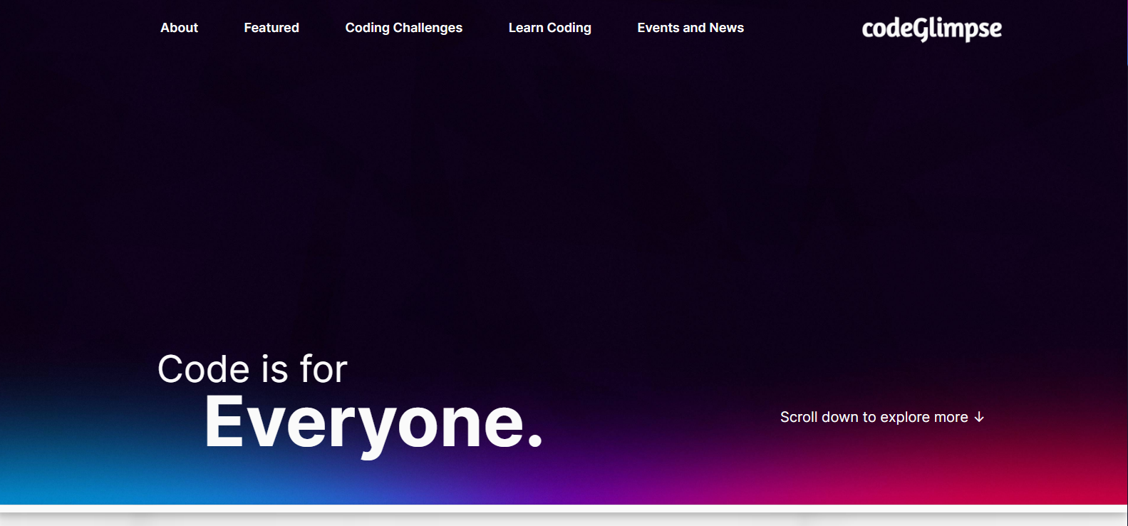 GitHub - Jusmanov/code-glimpse: codeGlimpse is a comprehensive platform that offers information ...