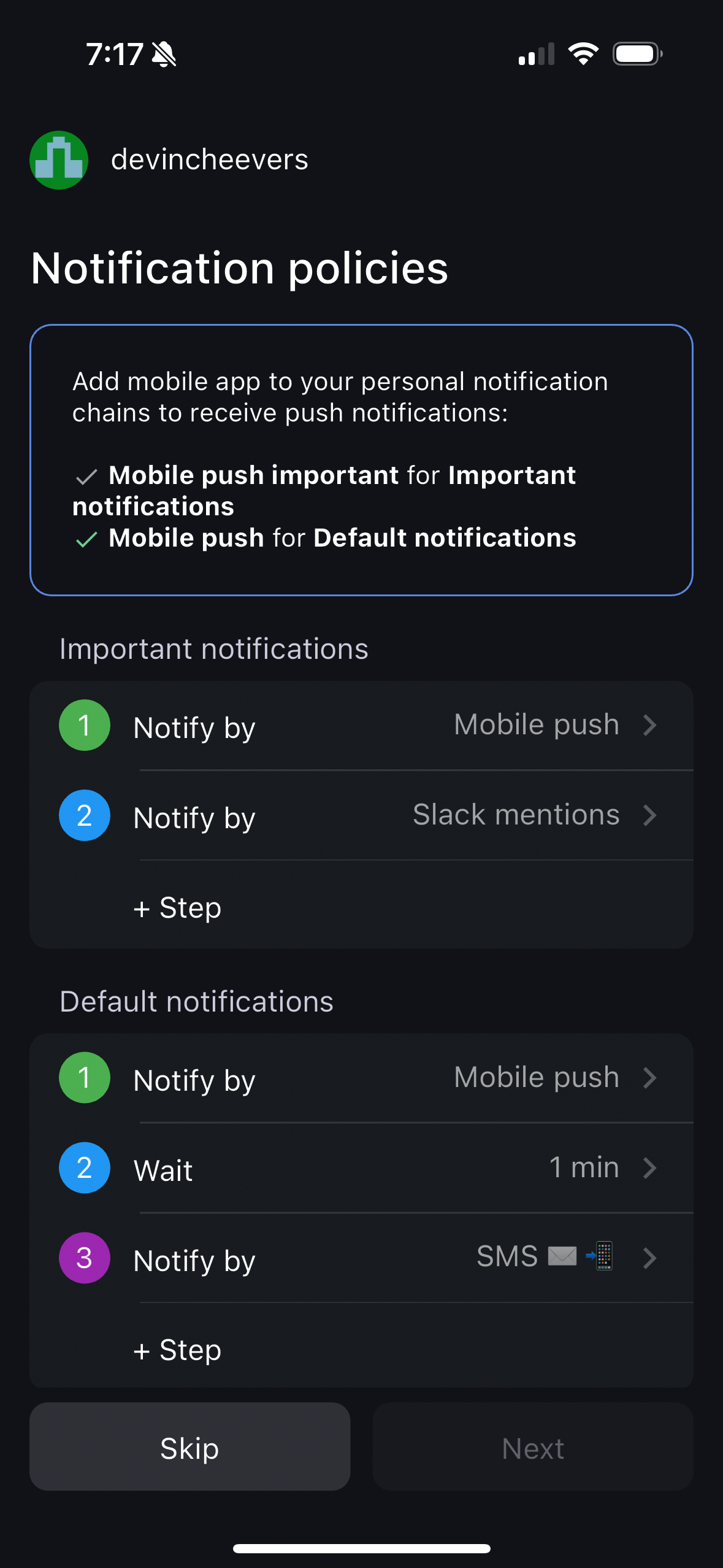 The 'next' button is not tappable during mobile app setup · Issue #3361 · grafana/oncall · GitHub