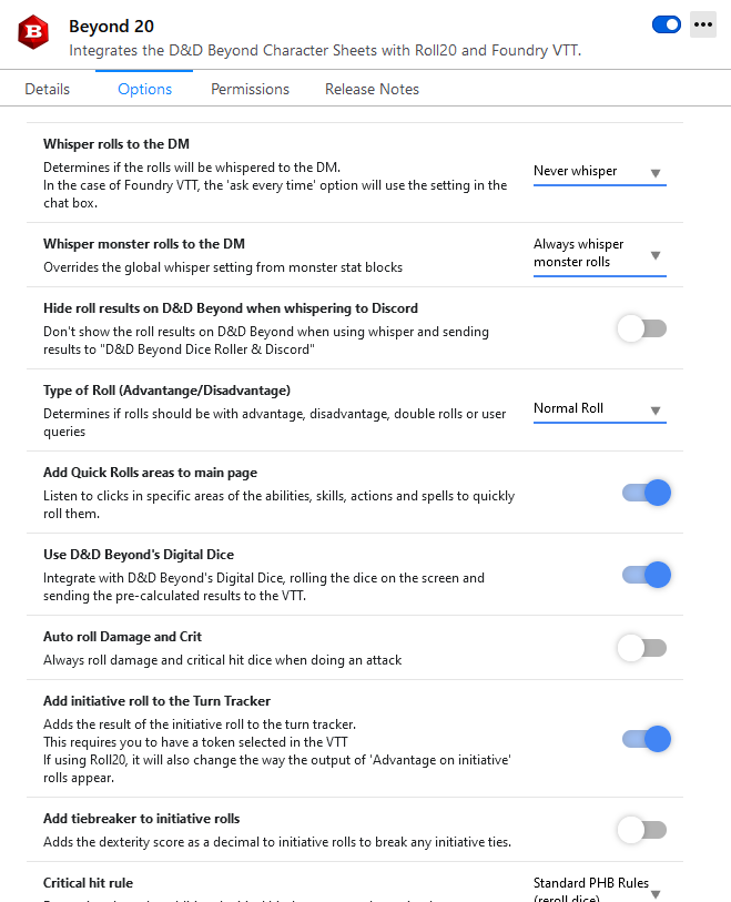 Beyond20 apparently crashing D&D Beyond Encounter Tracker · Issue #809 · kakaroto/Beyond20 · GitHub