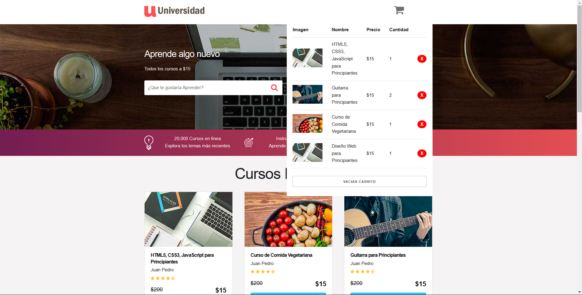 GitHub - CodigoTotal01/university-page-courses-FRONT-JS
