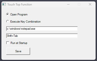 GitHub - djware/SwipeDown: Application to run a program or key combination by swiping down from ...