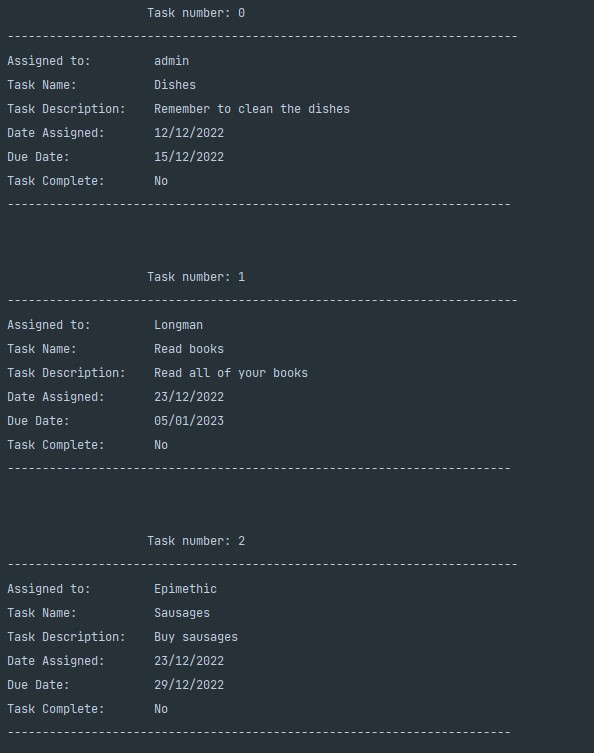 GitHub - Warren-Codes/Capstone-III---Task-Manager: This program registers and stores usernames ...