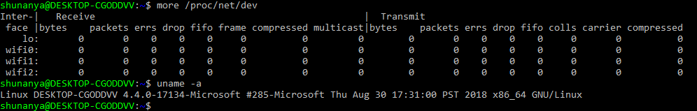 populate /proc/net/dev packet stats · Issue #3544 · microsoft/WSL · GitHub