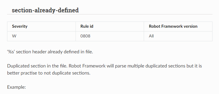 Add optional extented information to issues · Issue #468 · MarketSquare/robotframework-robocop ...