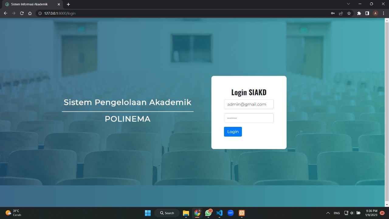 LoginPage · Issue #1 · arvandha121/akademik-kampus-laravel8 · GitHub