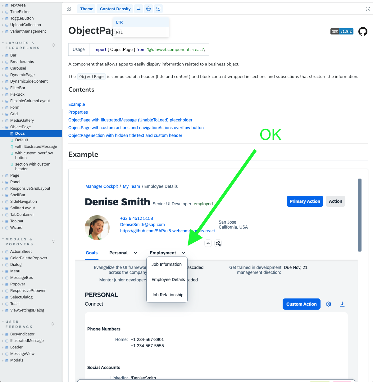 [ObjectPage]: Subsection dropdown menu position is not correctly aligned in RTL · Issue #6605 ...