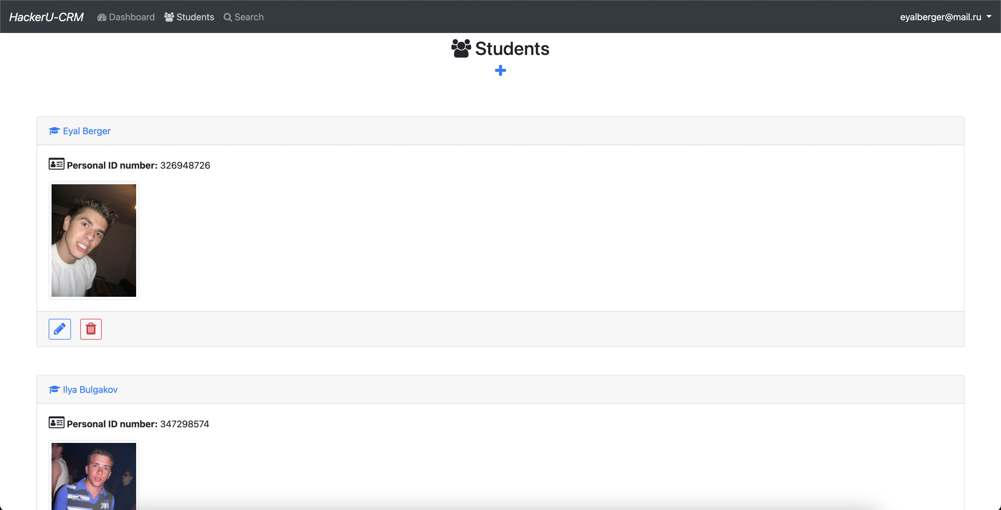 GitHub - Eyal-Berger/CRM: CRM web application for adding and removing customers and their data.