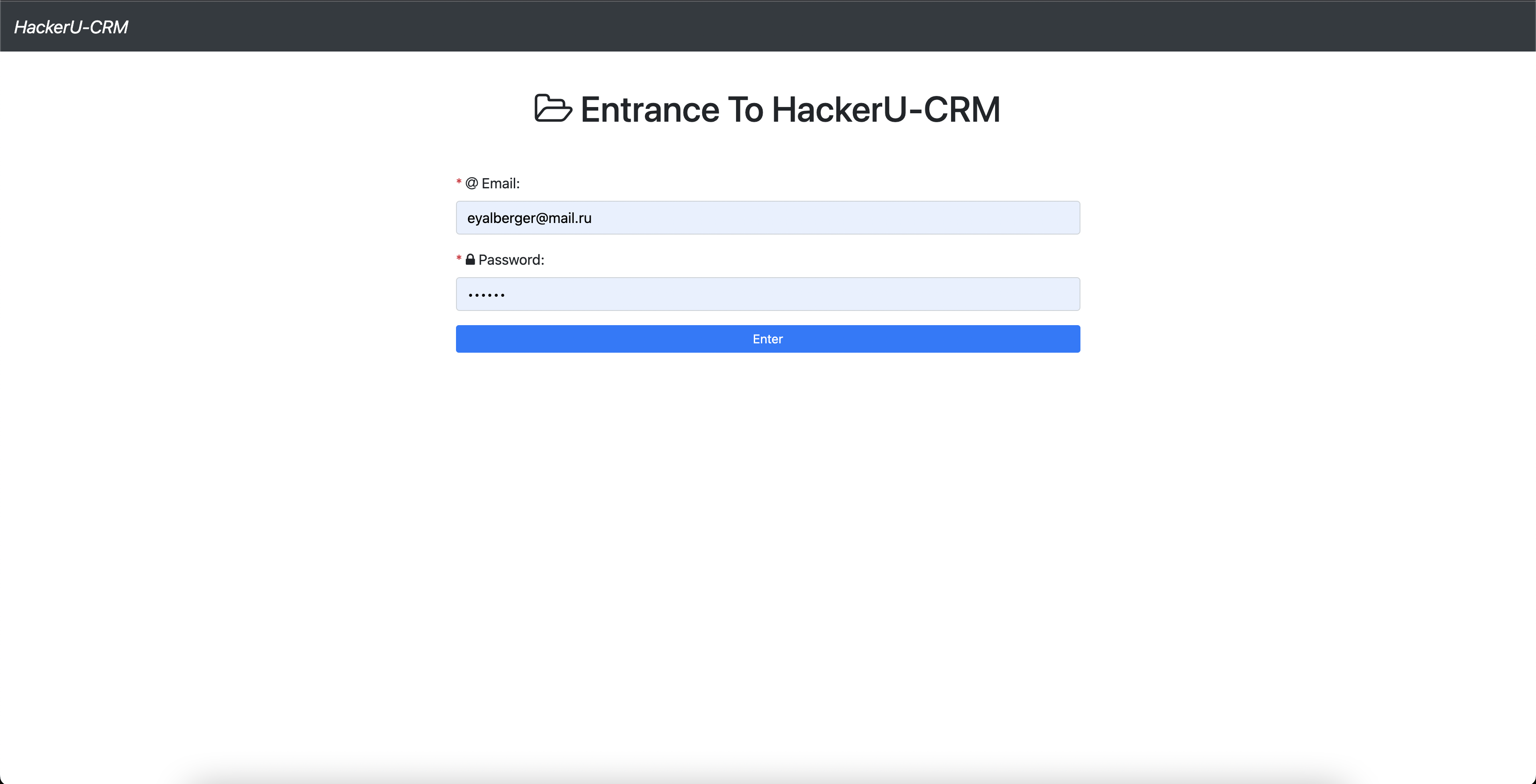 GitHub - Eyal-Berger/CRM: CRM web application for adding and removing ...