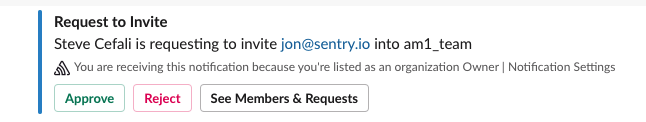 feat(notifications): member invite slack requests by scefali · Pull Request #29708 · getsentry ...